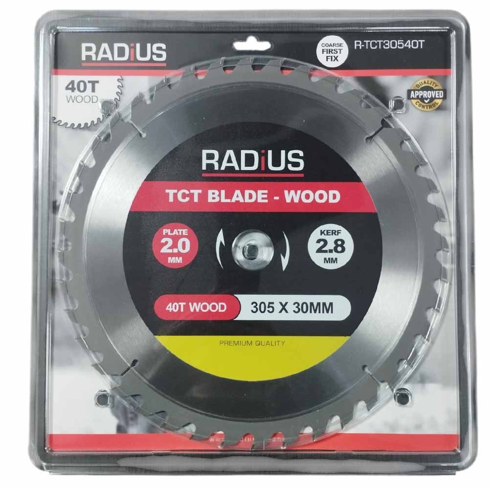 Radius Tct Blade 305mm X 30mm X 40t - Wood