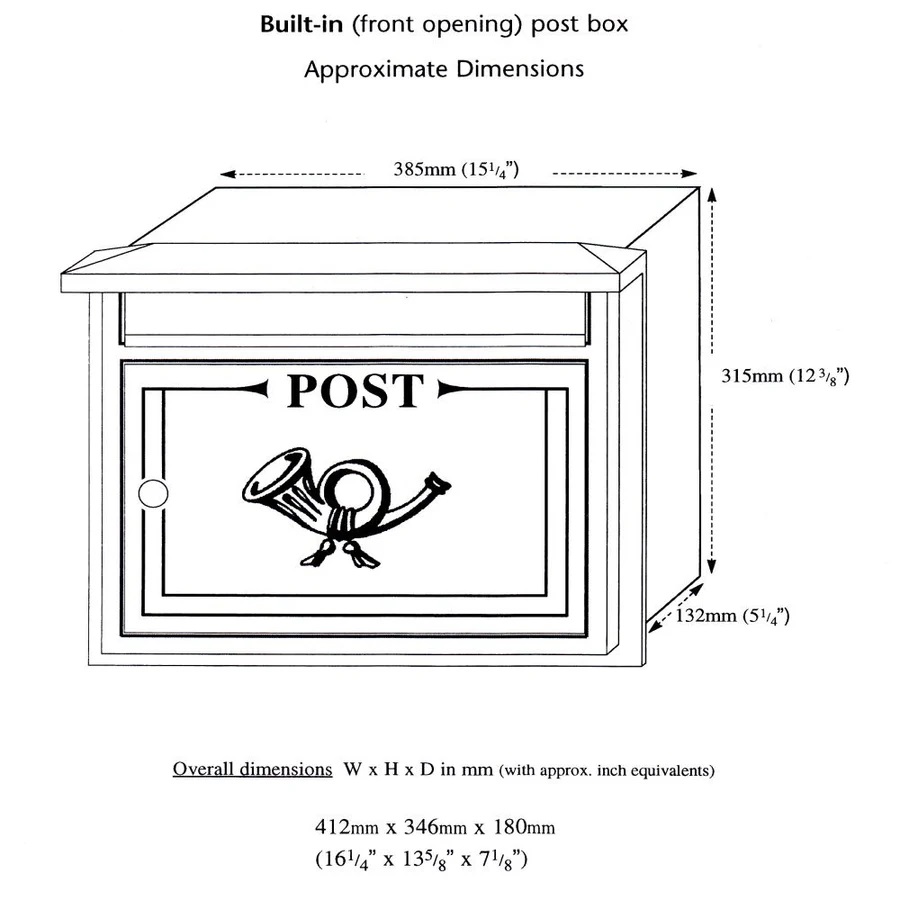 Built In Liffey Post Box